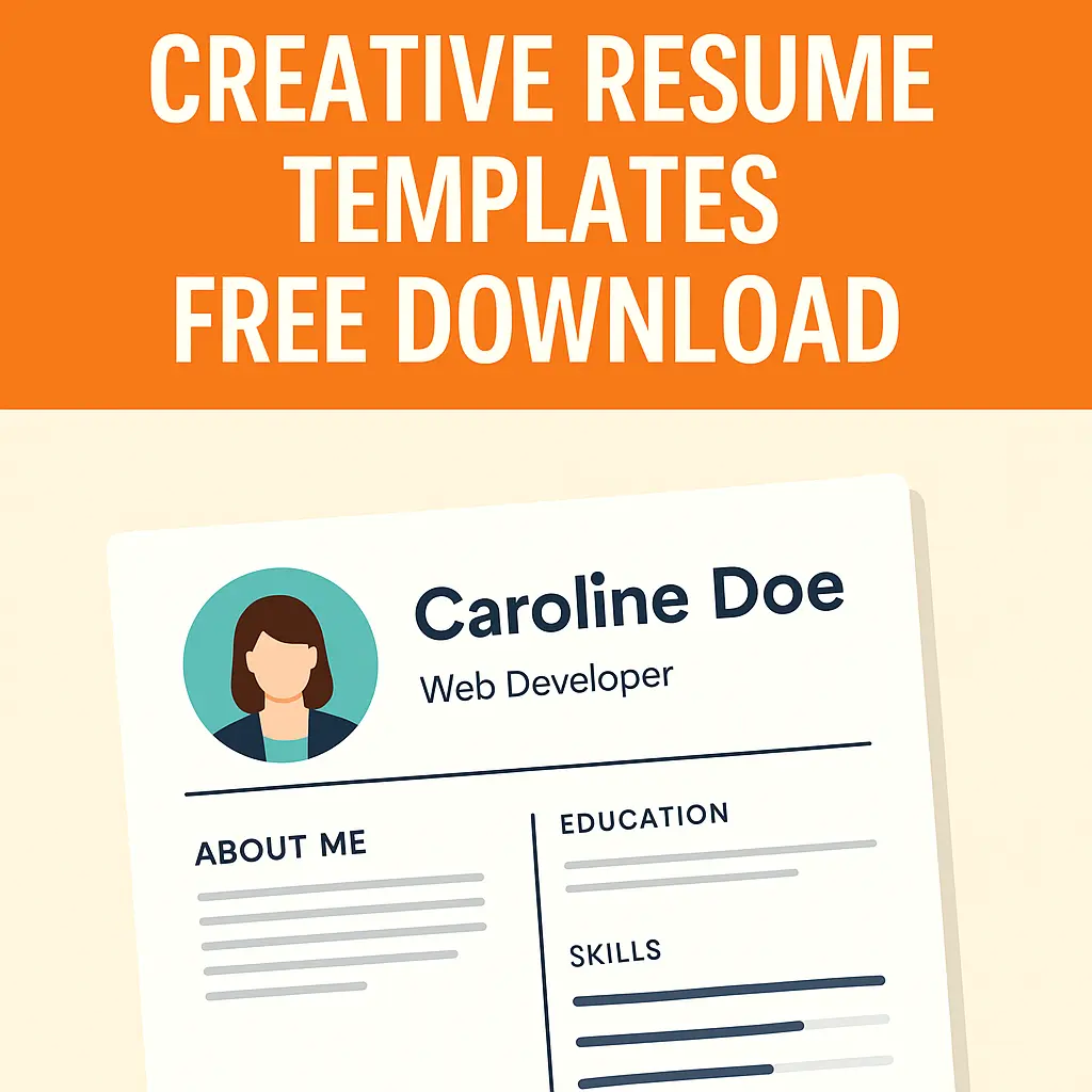 Creative Resume Templates – Free PDF | OnlineResumaker